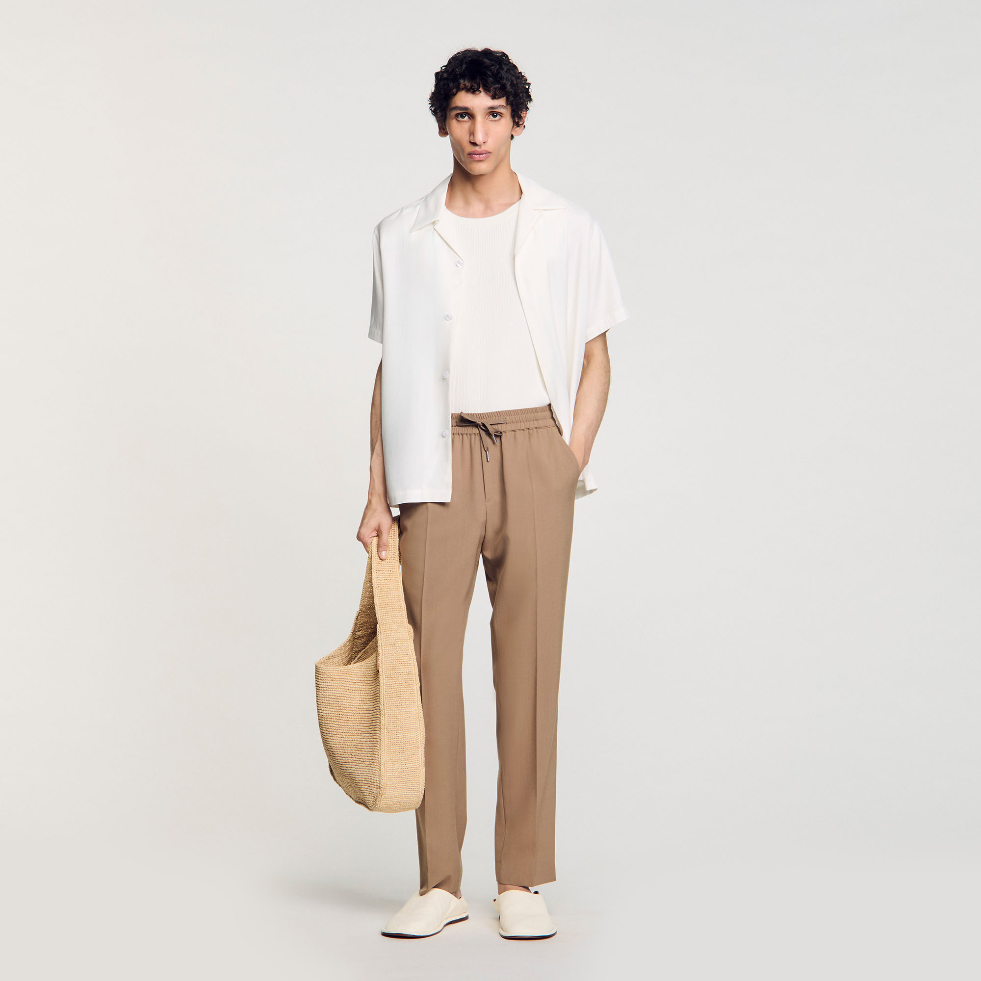 SANDRO Sandro Straight-Leg Trousers
